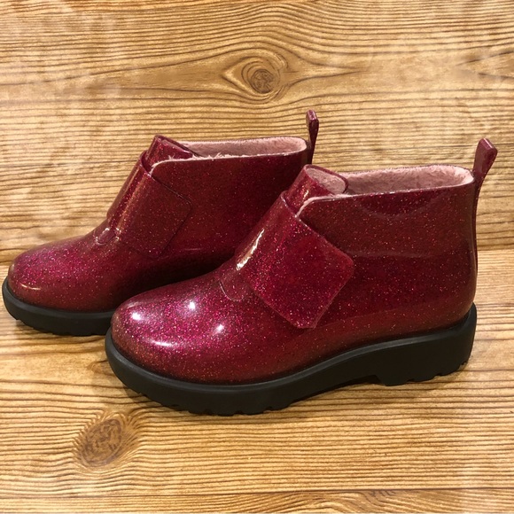 Mini Melissa | Shoes | Size 2 Mini Melissa Pink Sparkle Boot Chelsea ...